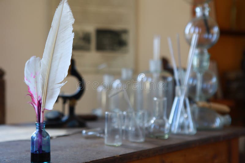 Pen for writing with ink stock photo. Image of lighting - 338243834