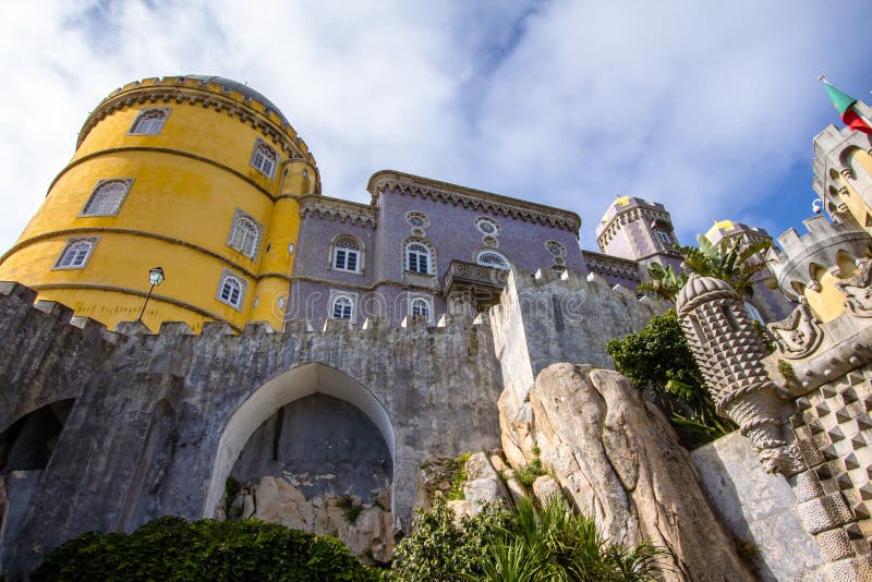 Pena castle stock photo. Image of architecture, national - 28101316