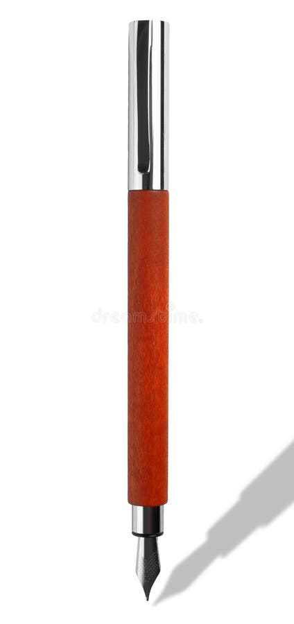 Caneta De Tinteiro De Madeira Imagem de Stock - Imagem de pena, arte ...