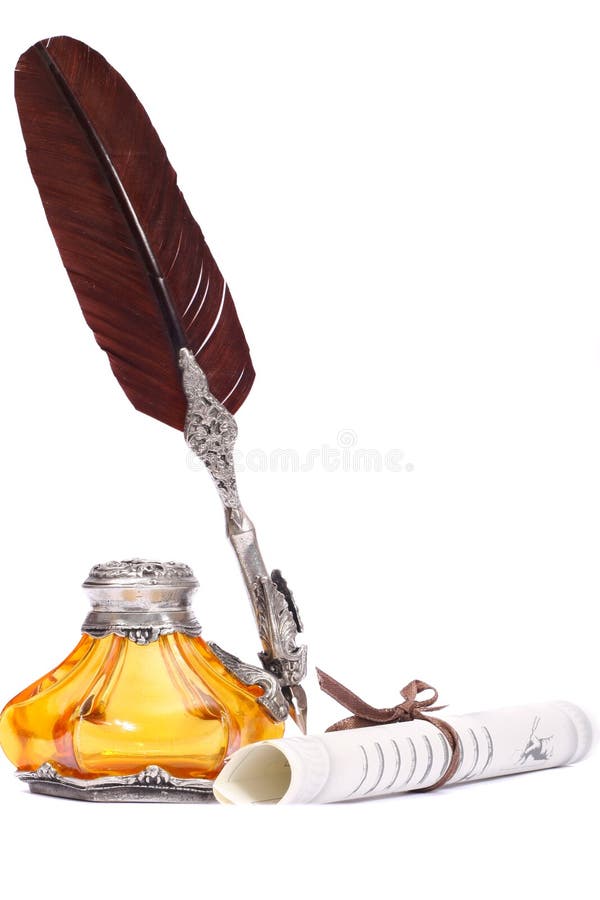 Pena e tinta imagem de stock. Imagem de arte, rasparia - 19143171