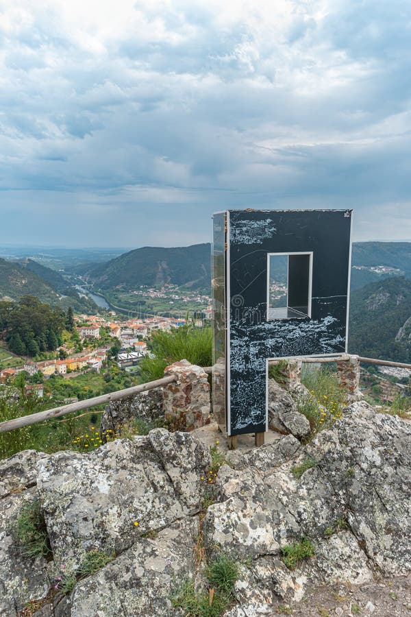 PENACOVA, PORTUGAL - 12 MAY 2022: Penacova View from Penedo Do Castro ...