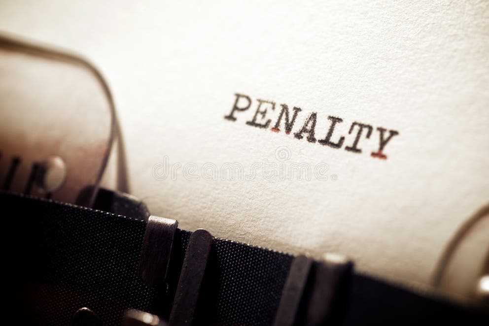 Penalty concept view stock image. Image of compensation - 203098003