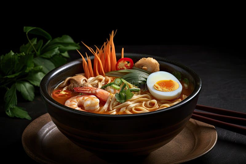 Asian Food Asam Laksa Stock Illustrations – 28 Asian Food Asam Laksa ...