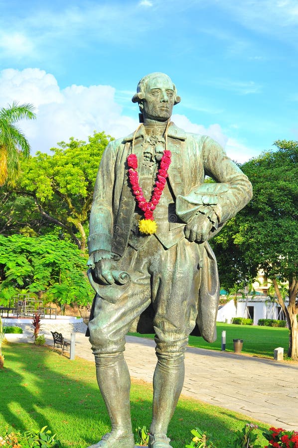 Francis Light Statue stock foto. Image of kapitein, gemeenschappelijk ...