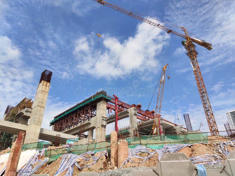 The Mega Infrastructure Structure is Under Construction. Editorial ...