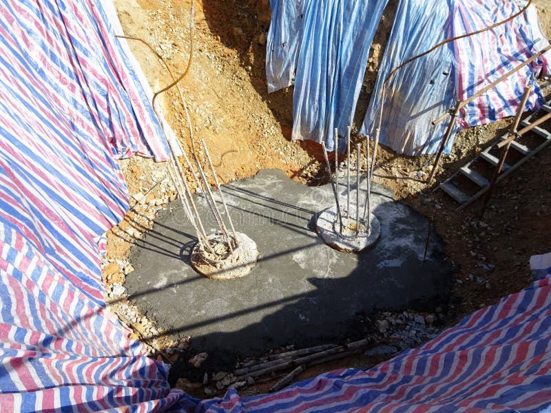 The Process of Cutting Piles after the Completion of Building ...