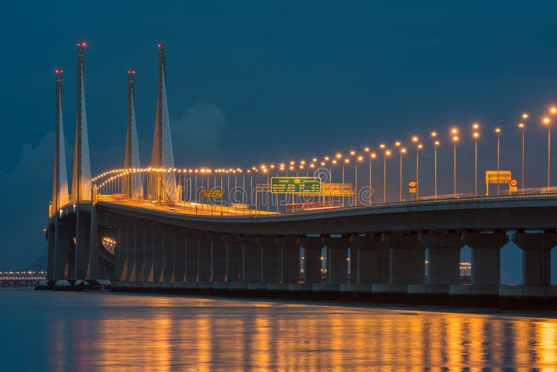 Penang Second Bridges stock image. Image of penang, malaysia - 60134895