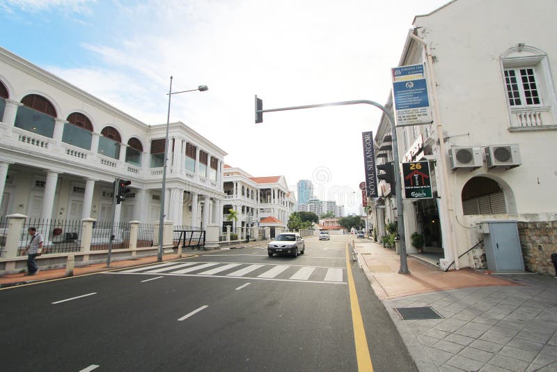 Penang Street View in Malaysia Editorial Image - Image of architecture ...