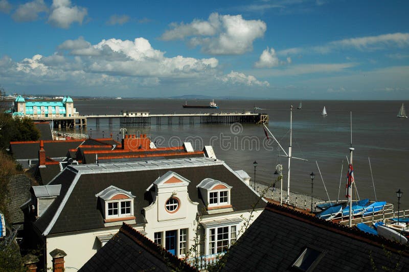 Penarth pier stock image. Image of architecture, penarth - 12957819