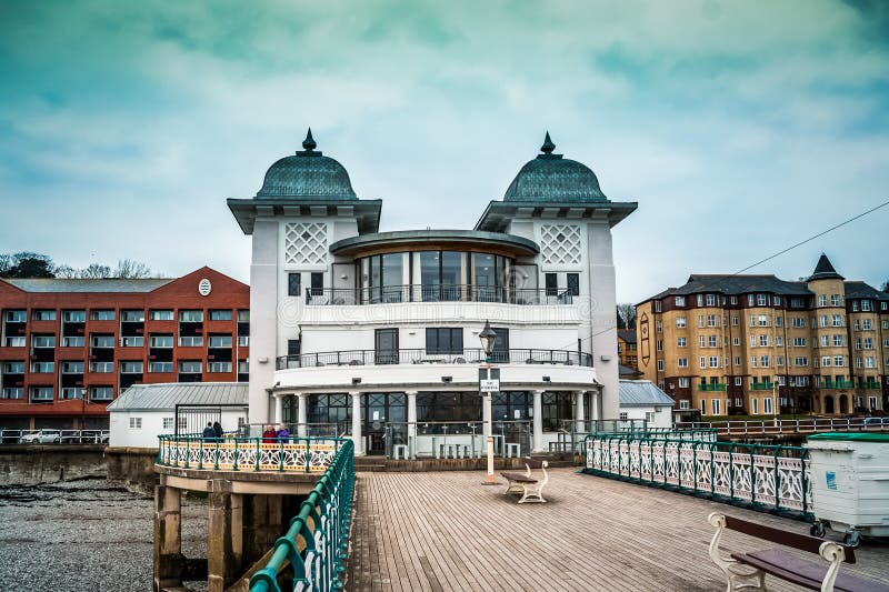 Penarth pier editorial image. Image of color, beach, cardiff - 56955685