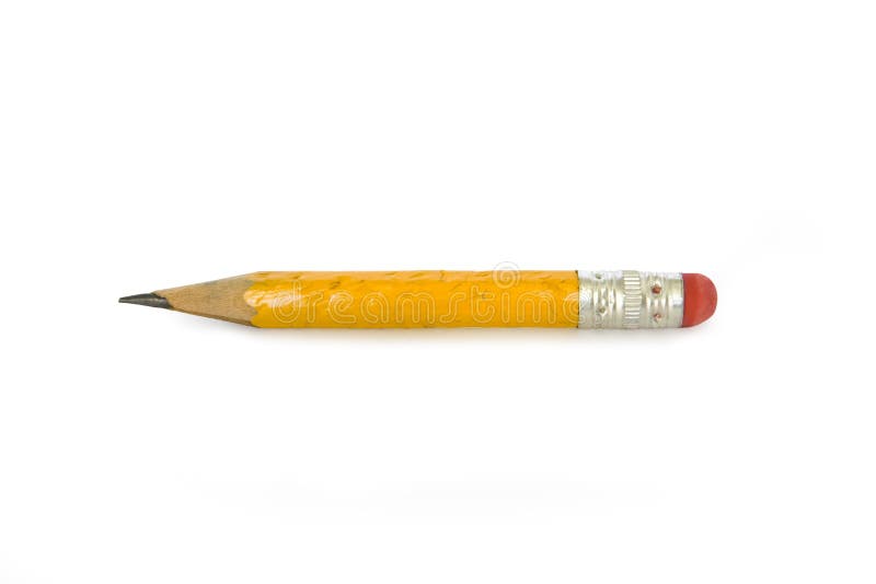Chewed Pencil_1 stock photo. Image of isolated, education - 11008650