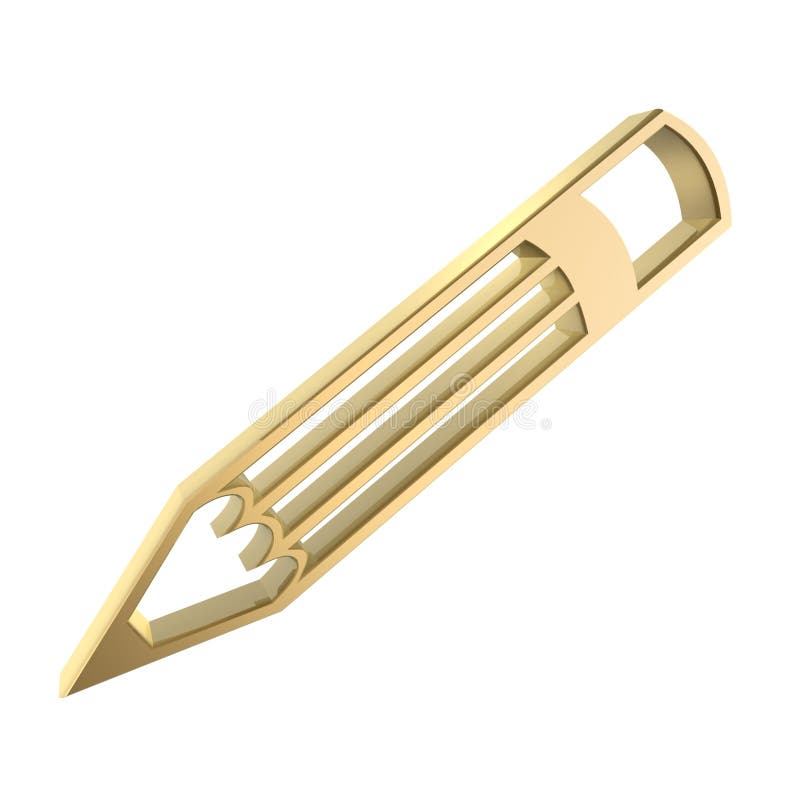 Golden Pencil Stock Illustrations – 5,138 Golden Pencil Stock ...