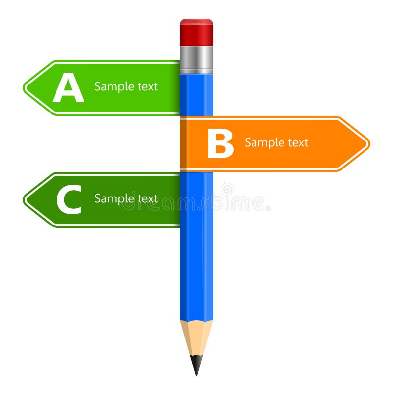 Pencil banner stock vector. Illustration of design, decoration - 41382141