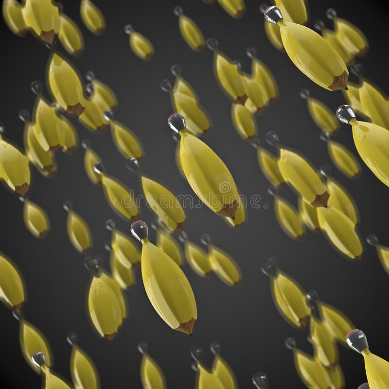 Falling Bomb Shaped Pencils Stock Illustrations – 1 Falling Bomb Shaped ...