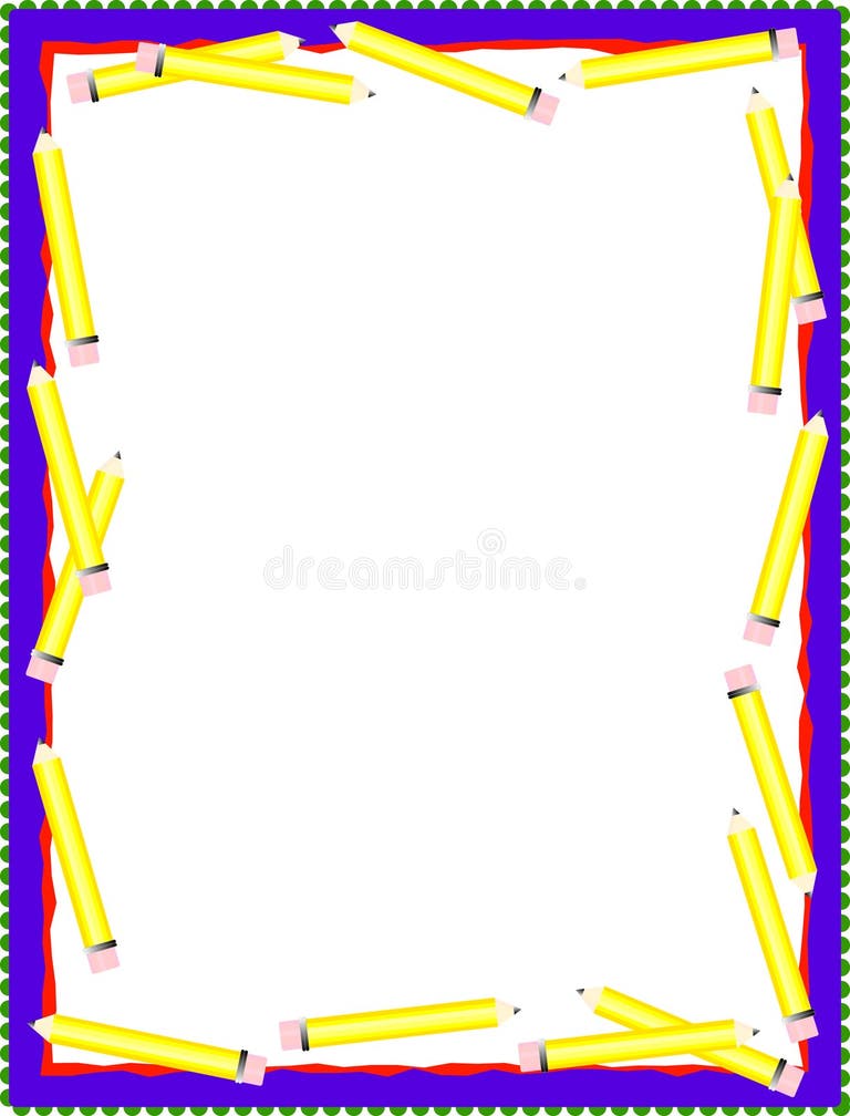 Pencil Border Stock Illustrations – 39,567 Pencil Border Stock ...