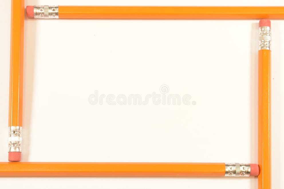 Pencil Border Frame stock image. Image of education - 199065347