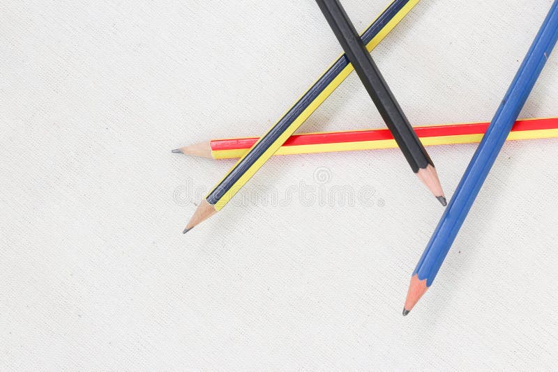 Pencil on Calico stock photo. Image of blank, page, office - 50118520