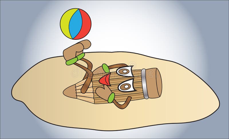 Pencil stock vector. Illustration of player, soccer, action - 33048787