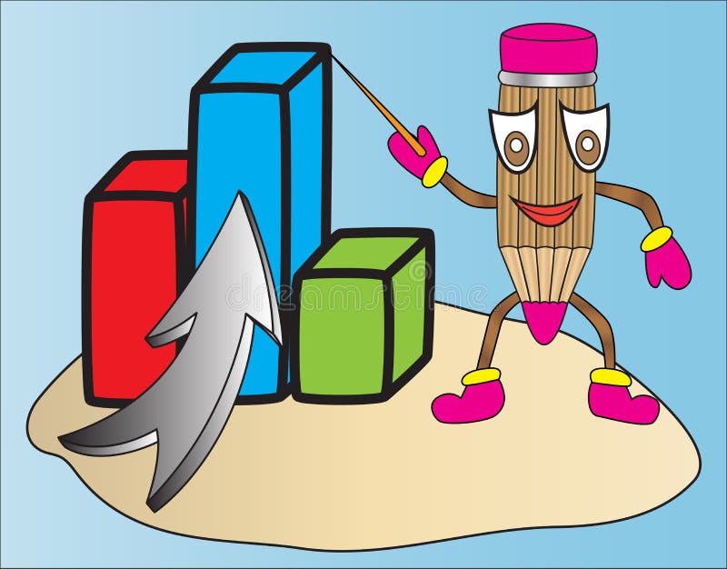 Pencil stock vector. Illustration of presentation, marketing - 33039812