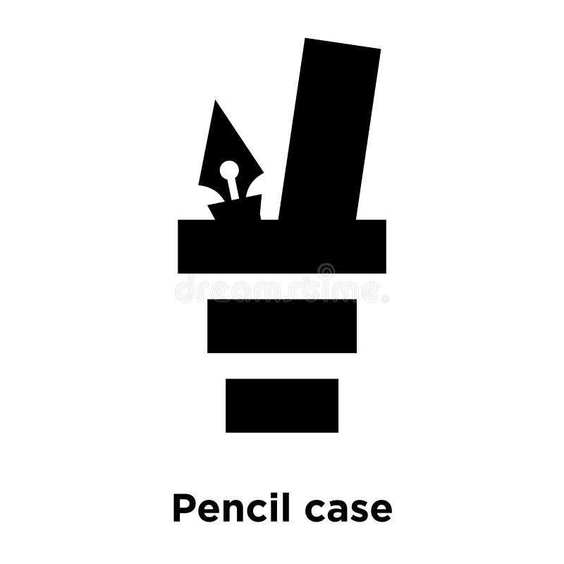 Pencil Case Icon Vector Isolated on White Background, Logo Concept of ...
