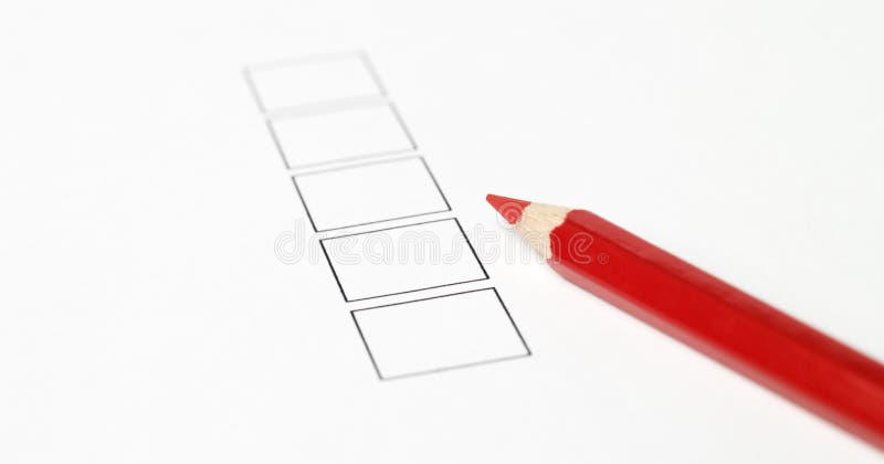 Pencil and check boxes stock photo. Image of trace, square - 9164046