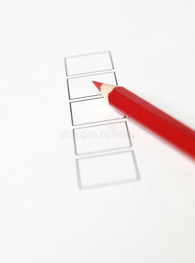 Pencil and check boxes stock photo. Image of trace, square - 9164046