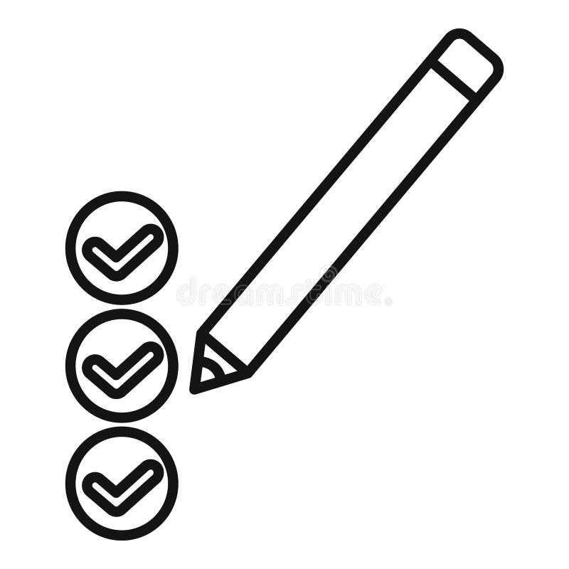 Pencil Checking Items on Checklist, Completing Tasks, Achieving Goals ...