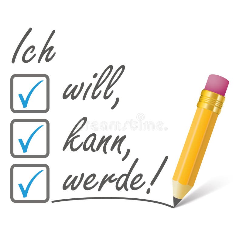 Ich Will Kann Werde Stock Illustrations – 9 Ich Will Kann Werde Stock ...