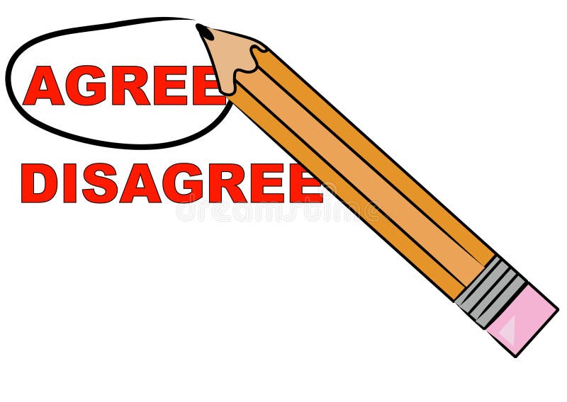 I agree stock illustration. Illustration of white, moral - 29574565