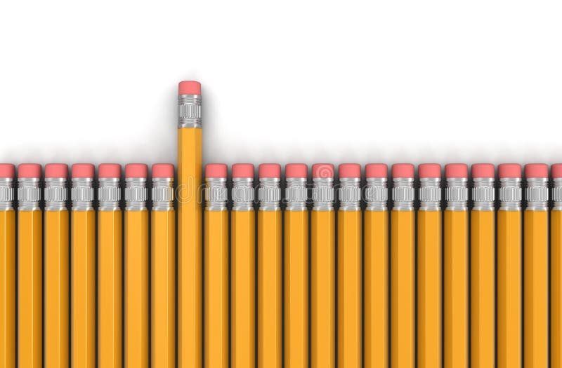 Pencil (clipping Path Included) Stock Illustration - Illustration of ...