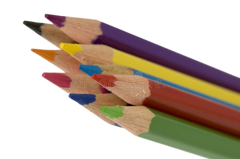 Pencil and color stock photo. Image of isolated, childhood - 2189720