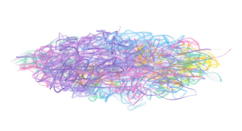 Pencil Color Scribble on White Background Stock Photo - Image of ...