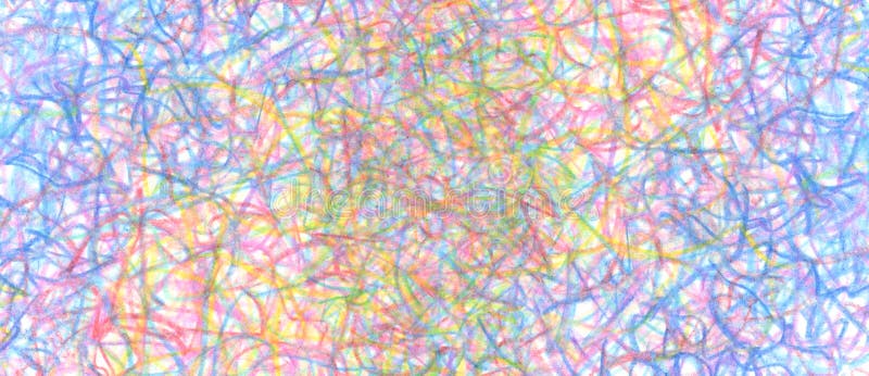 Pencil Color Scribble Circle on White Background Stock Illustration ...