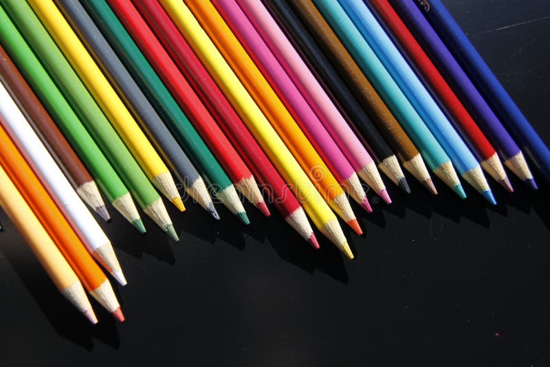 Pencil stock image. Image of blue, creativity, orange - 87715329