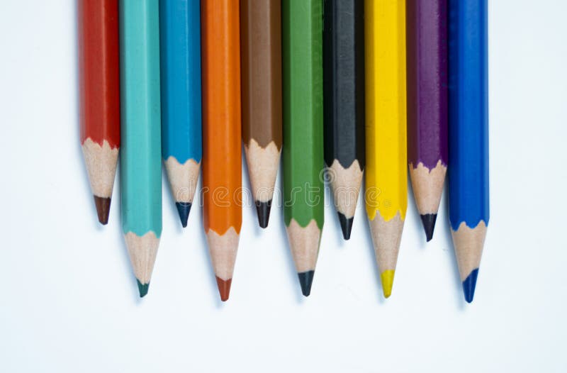 Pencil Colors Random Artistic Arrangement Stock Photos - Free & Royalty ...
