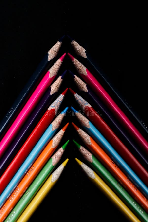 Pencil colours stock photo. Image of blue, text, pink - 185074680