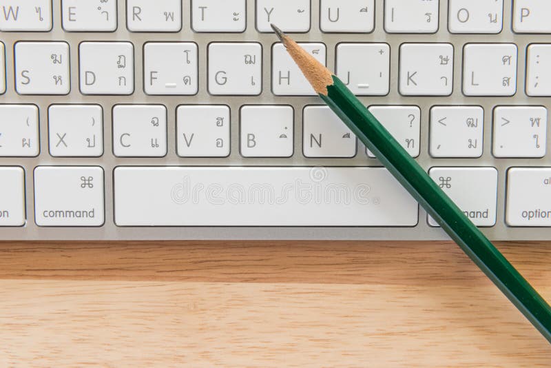 Pencil and Computer Laptop editorial image. Image of notebook - 40142110