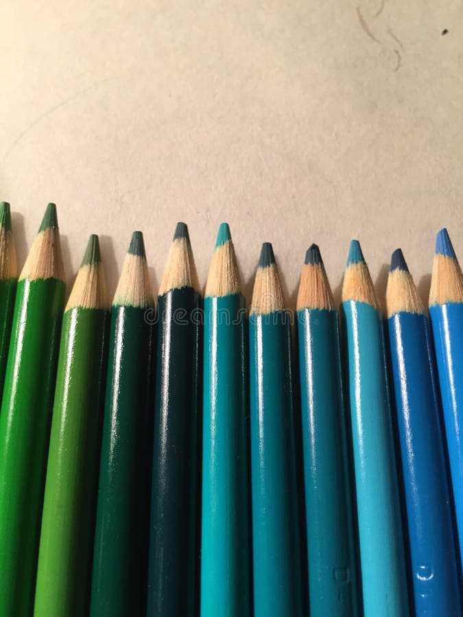 Pencil crayons stock photo. Image of green, pencil, product - 52325378