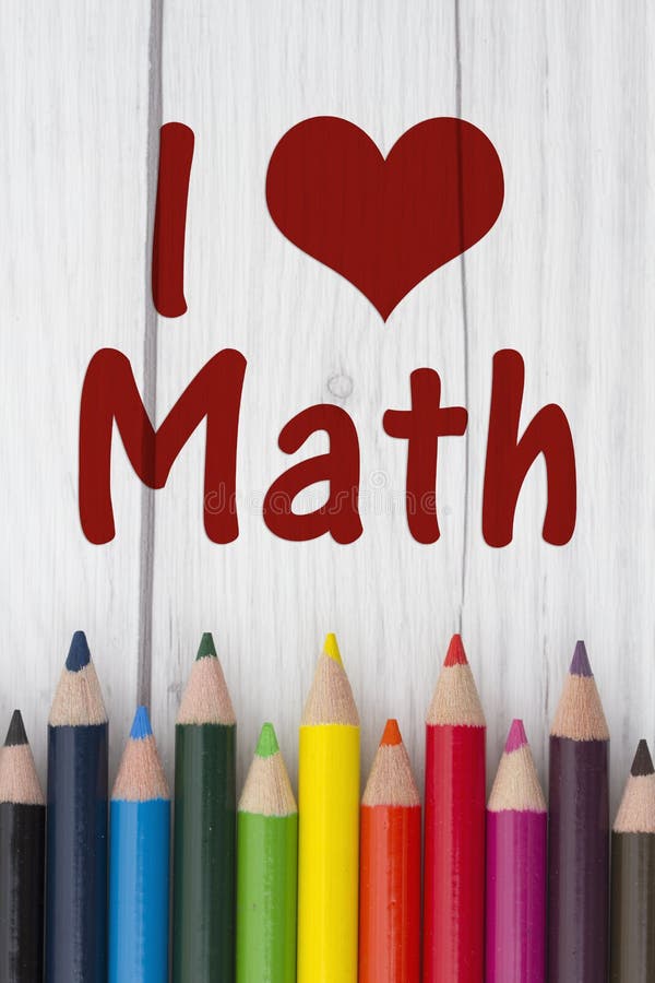 I Love Math Ruler stock image. Image of education, preschool - 28712831