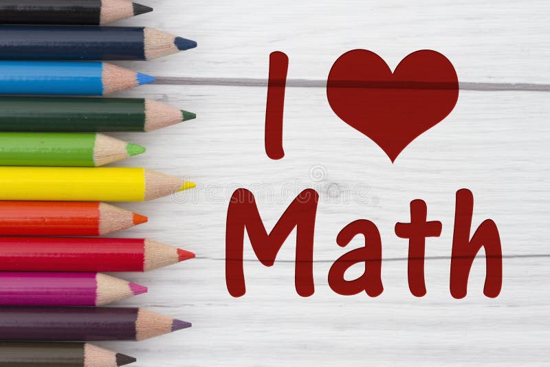 I Love Math Ruler stock image. Image of education, preschool - 28712831