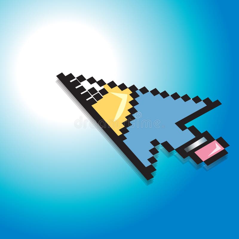 Pencil Cursor stock vector. Illustration of direction - 30317305