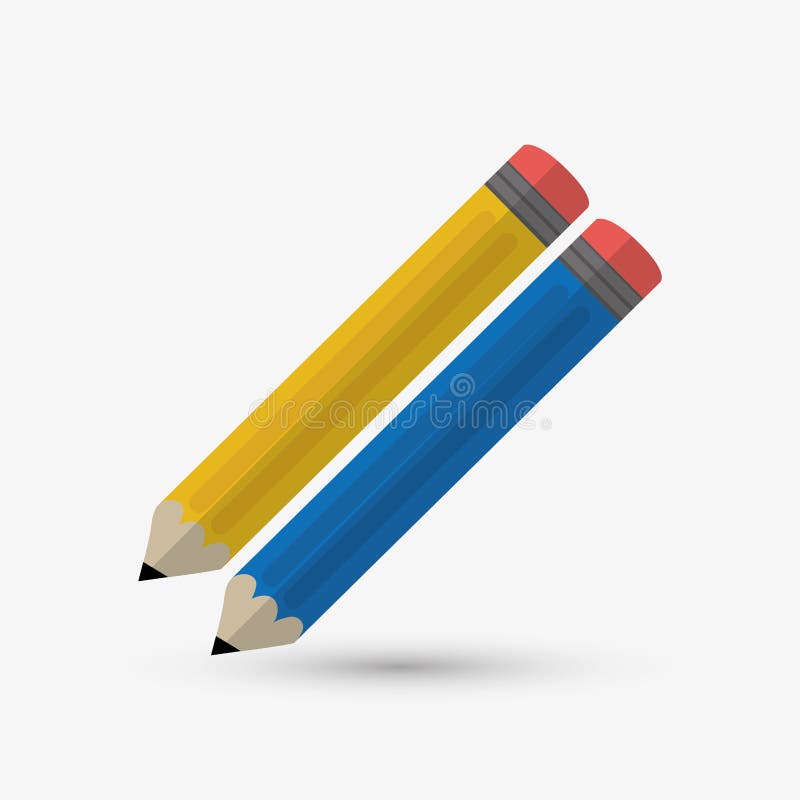 Pencil Design. Colorfull Illustration, Graphic Stock Illustration ...