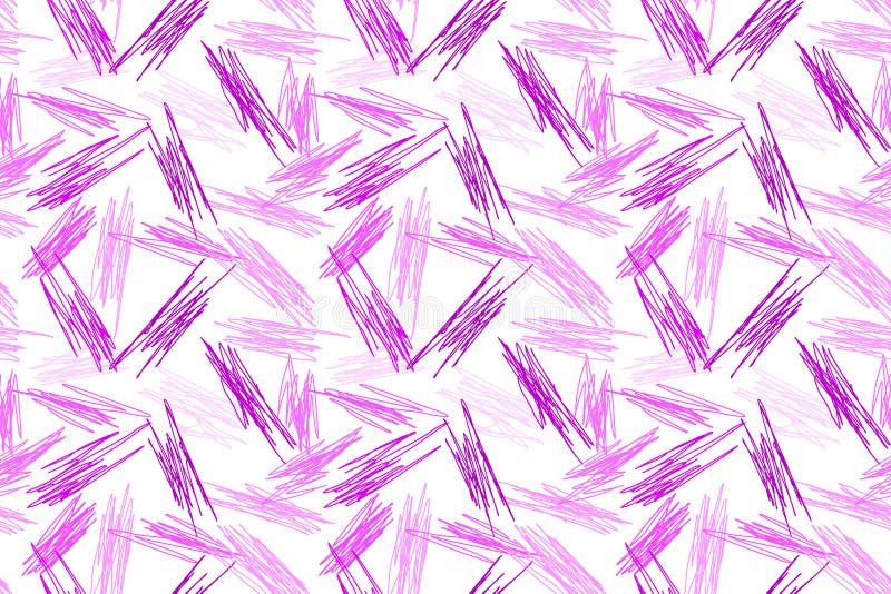 Pencil Doodle Scribble Seamless Pattern Stock Illustration ...