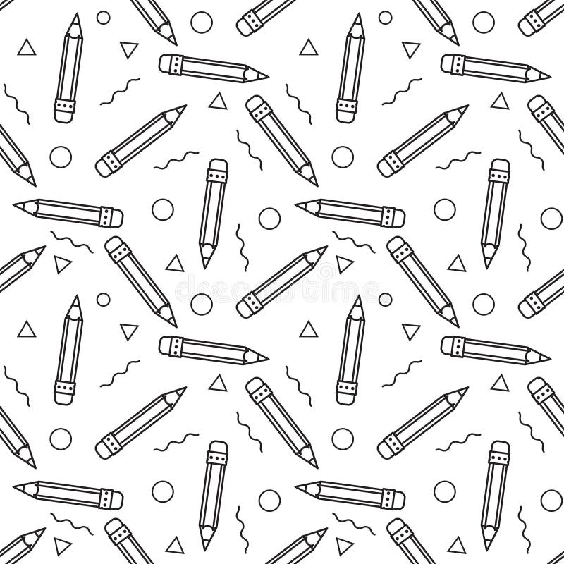 Pencil Black White Stock Illustrations – 137,467 Pencil Black White ...