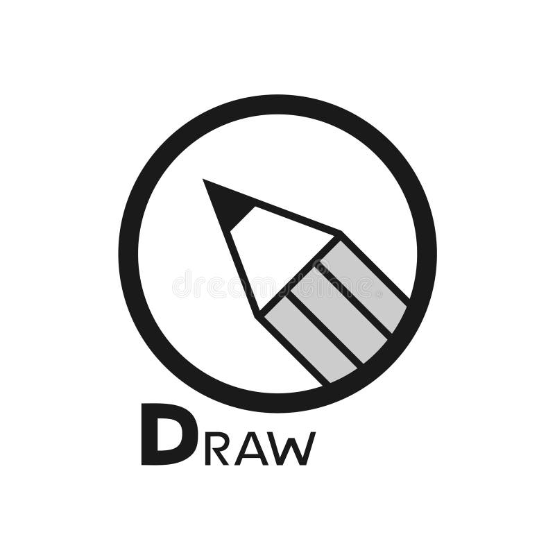 Pencil draw symbol stock vector. Illustration of writer - 280652654