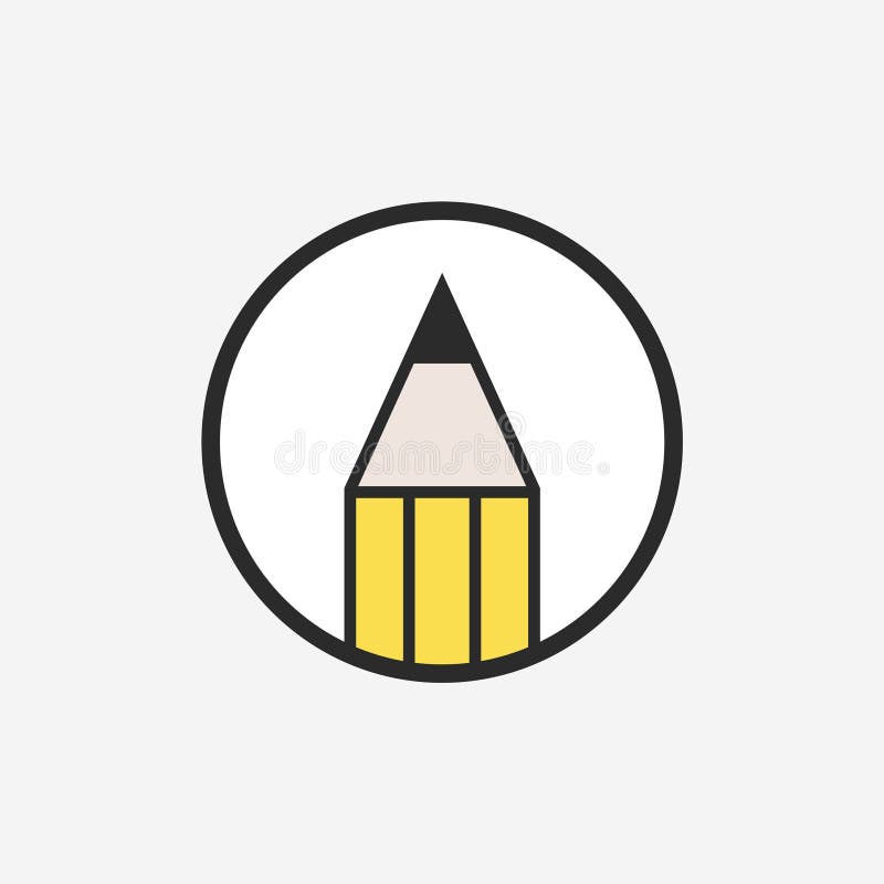 Pencil draw symbol stock vector. Illustration of write - 280654623