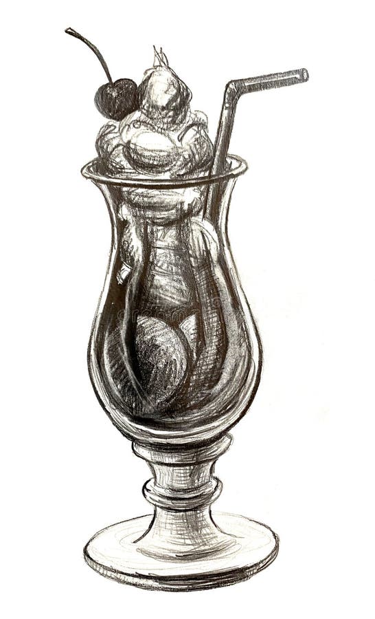 Cocktail Drawing Pencil Stock Illustrations – 569 Cocktail Drawing ...