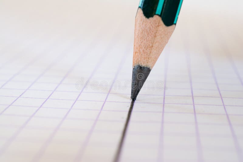 Pencil drawing line stock image. Image of notebook, ruler - 88347951