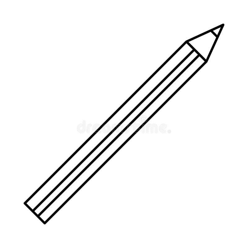 Pencil drawing object stock vector. Illustration of white - 80782265