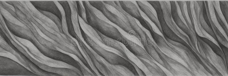 Pencil Drawing, Texture Pattern of Lines and Waves. Volumetric Pencil ...